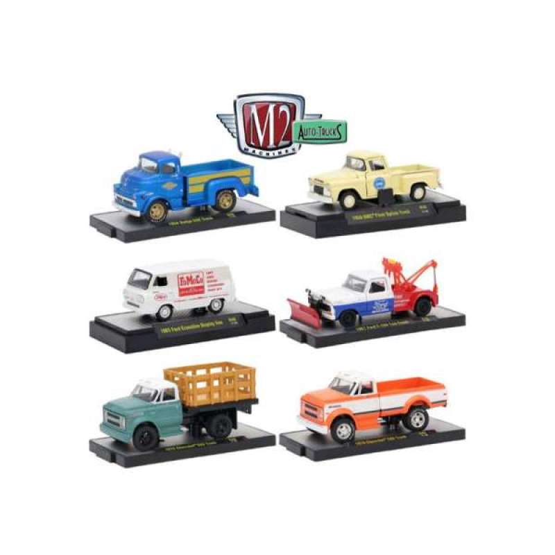 Jual Auto Trucks 6 Piece Set Release 46 IN DISPLAY CASES 1-64 Diecast ...