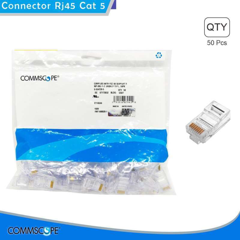 Promo RJ45 AMP COMMSCOPE CAT 5E Diskon 15% di Seller NewITshop - Kota ...