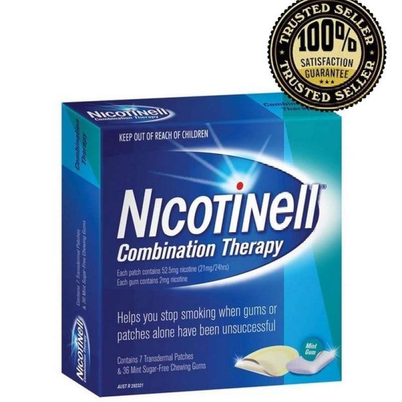 Jual Nicotinell Combination Therapy Pack 21mg 7 Day Patches + 2mg 36 ...