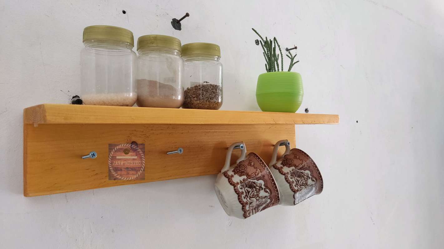 Jual RAK GANTUNGAN GELAS KAYU JATI BELANDA RAK DAPUR CANTOLAN ALAT MASAK di Seller Java Rustic ...