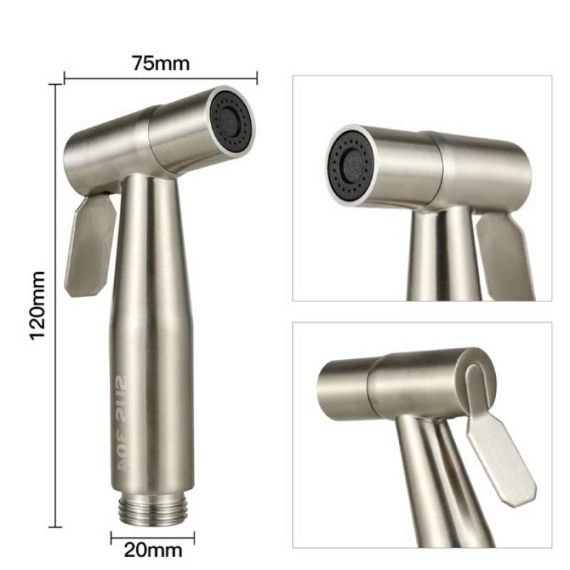 Promo Jet Washer Shower Kamar Mandi Stainless + Kran Double Cabang ...