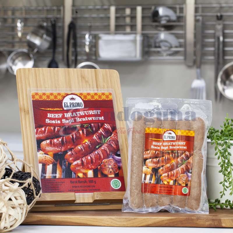 Jual EL PRIMO Sosis Sapi Bratwurst / Beef Bratwurst - Indoguna di ...