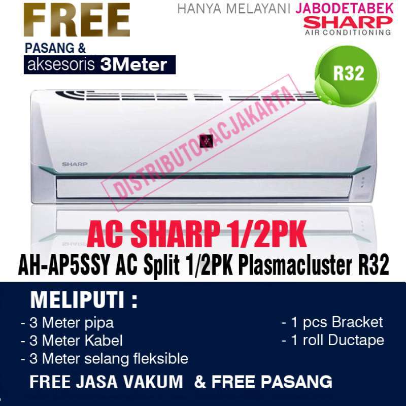 Jual ac sharp plasmacluster 1/2pk - 3/4pk - 1pk Tipe AH A-SSY di Seller distributoracjakarta ...