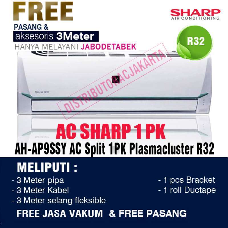 Jual ac sharp plasmacluster 1/2pk - 3/4pk - 1pk Tipe AH A-SSY di Seller distributoracjakarta ...