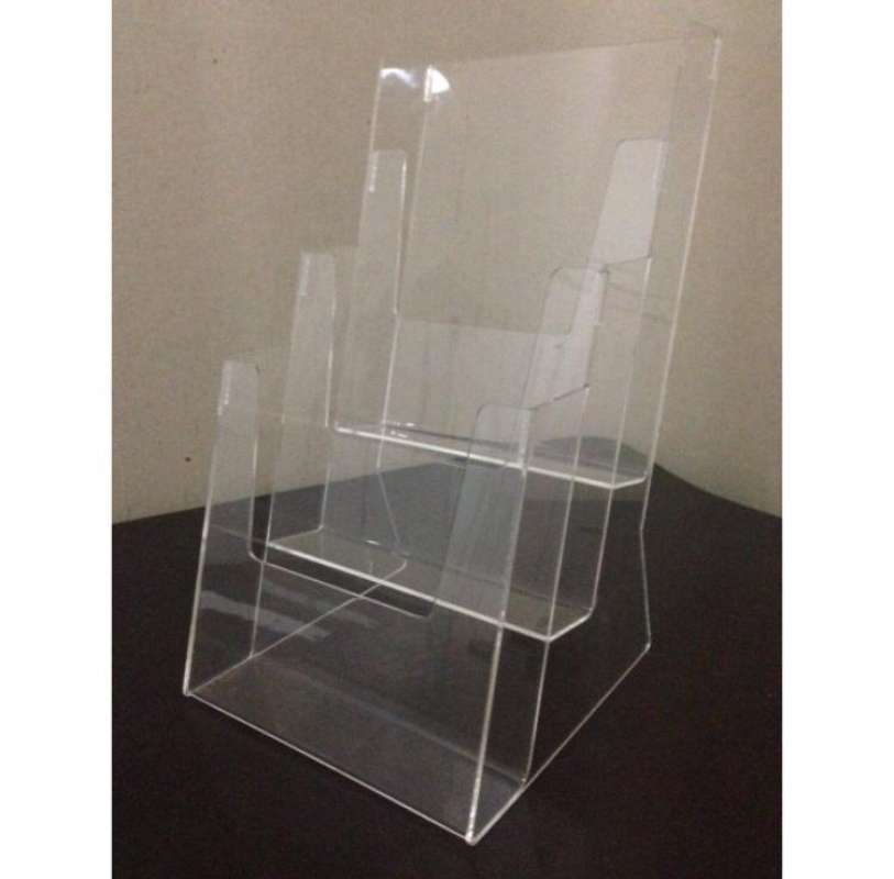 Jual Acrylic display brosur ukuran A5 3 susun di Seller Acrylic Online ...