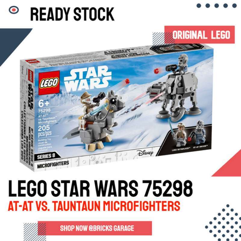 Jual LEGO 75298 Star Wars: AT-AT vs. Tauntaun Microfighters di Seller ...