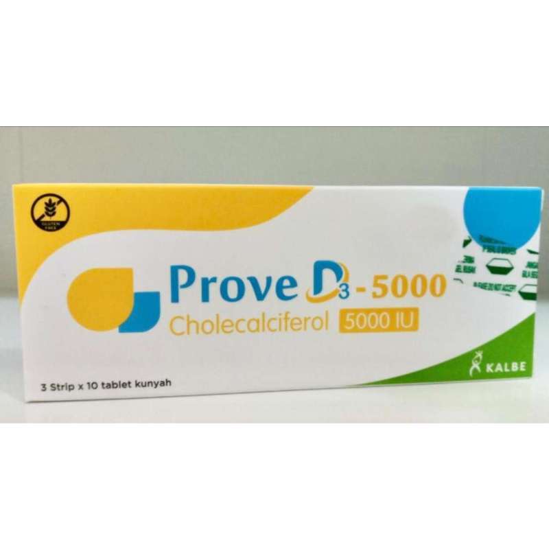 Jual PROVE D3 5000 IU 30 Tablets - 1 box - Kalbe di Seller Goels Shop ...