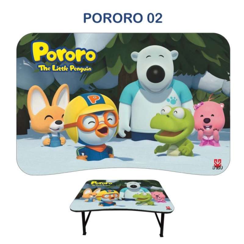 Jual Magic Table - Meja Lipat Karakter PORORO - PORORO 01 - PORORO 02 ...