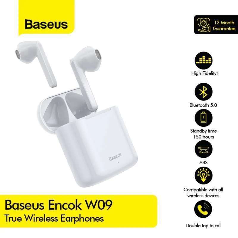 Jual Baseus Encok True Wireless Earphones W09 - NGW09 di Seller Blibli ...