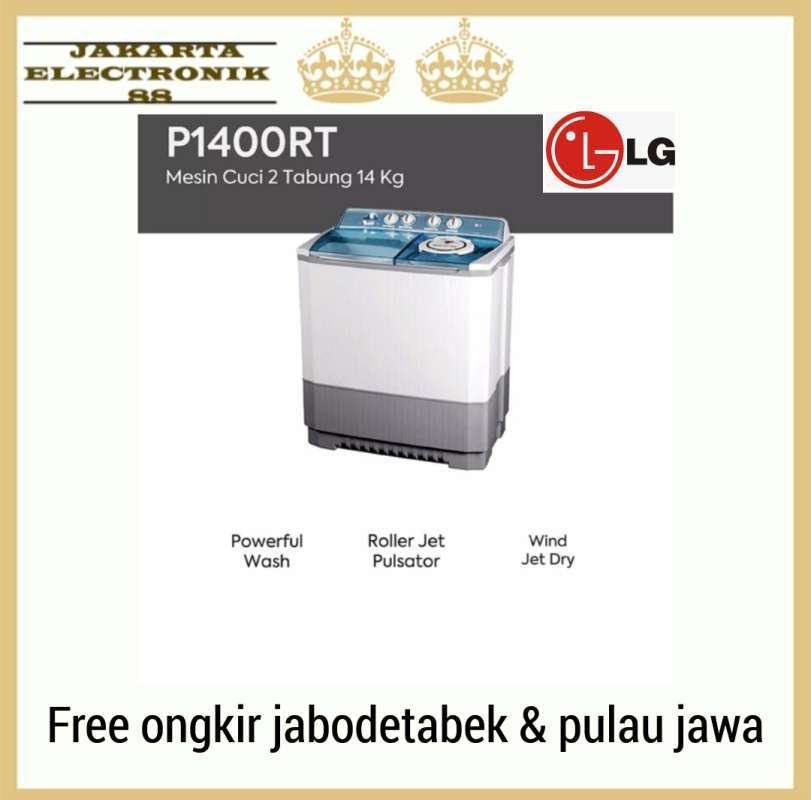 Jual LG Mesin Cuci Twin Tub 14KG - P1400RT FREE ONGKIR JABODETABEK ...