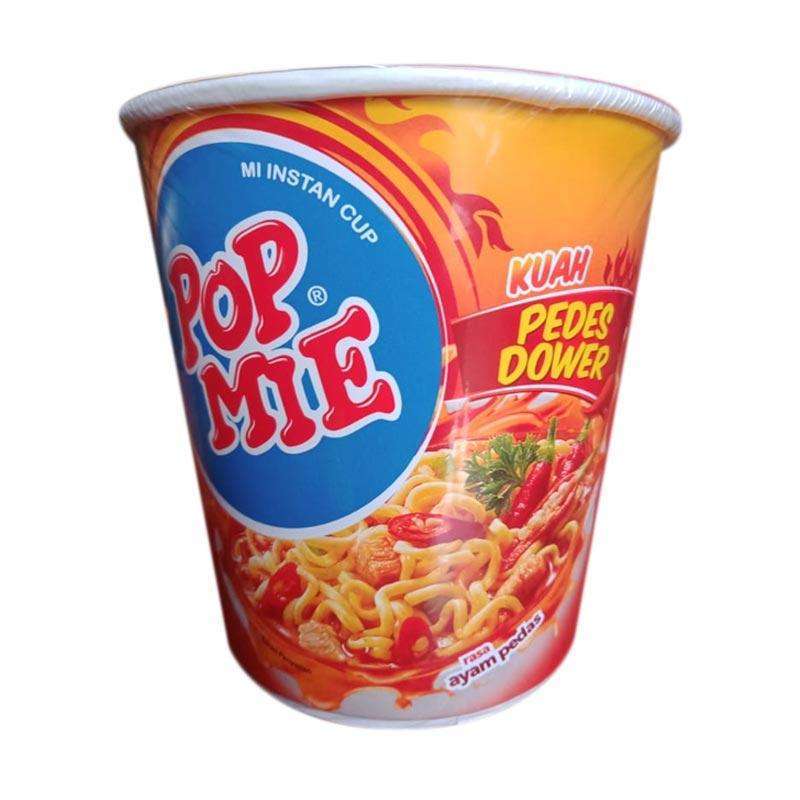 Jual POP MIE KUAH PEDAS DOWER RASA AYAM SPICY CHICKEN NOODLE POPMIE ...