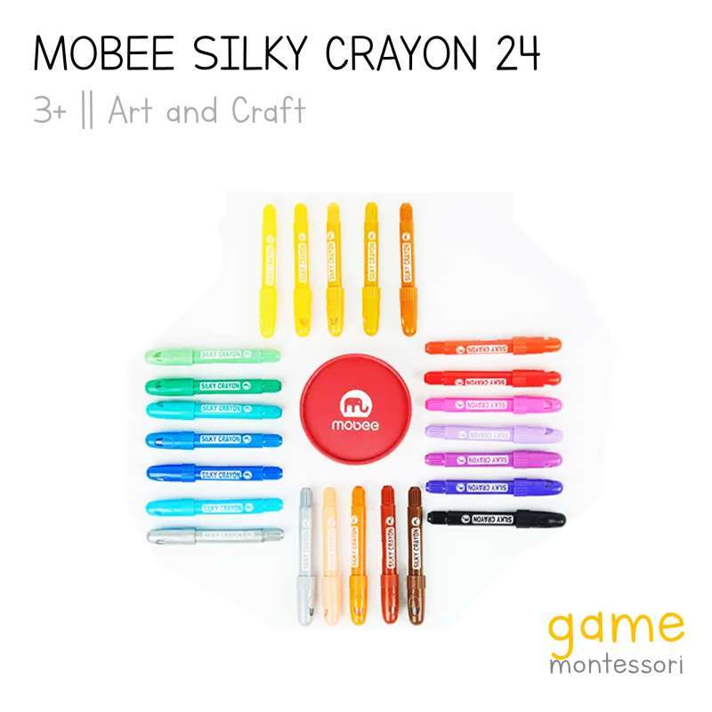 Jual Mobee Silky Crayons 24pcs Di Seller Game Montessori Official Store ...