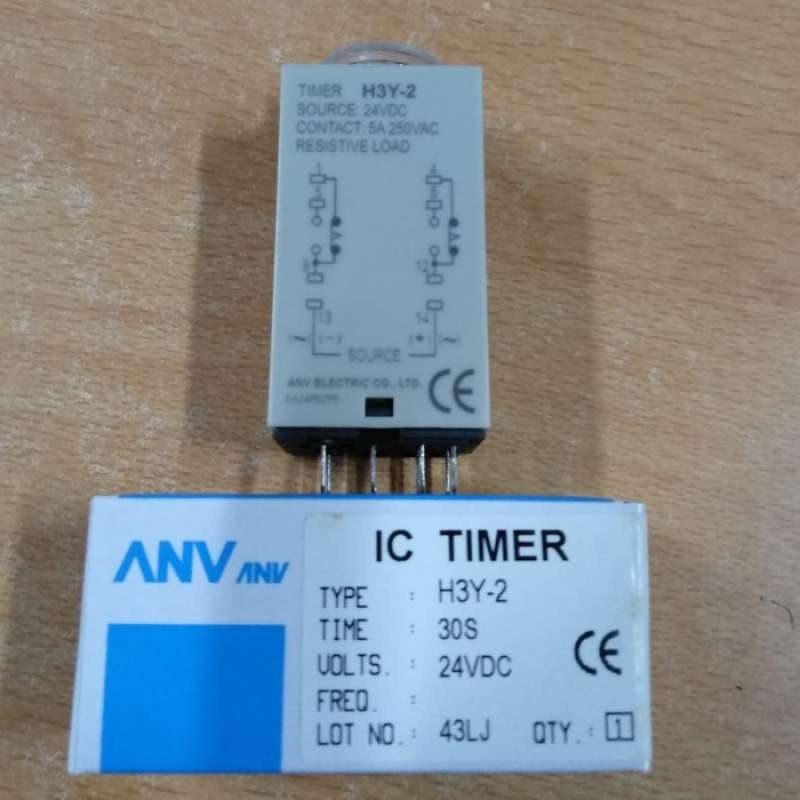 Jual Timer relay H3Y-2 H3Y2 H3Y 2 24V DC atau 220V AC ANV Cikachi Taiwan di Seller sumber halal ...