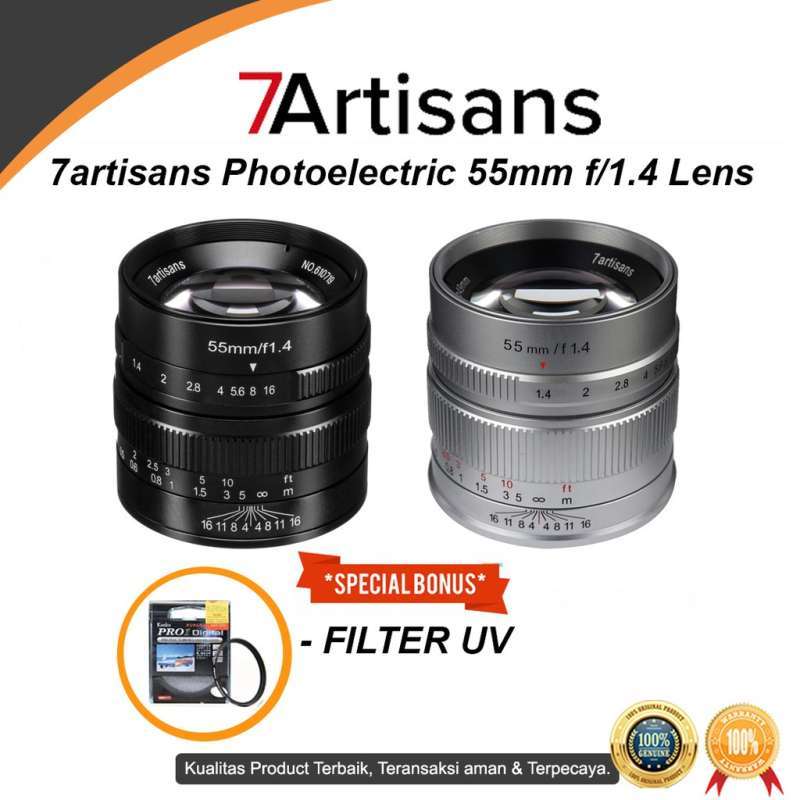 Jual Lensa 7artisans 55mm f1.4 Sony Fuji Fujifilm Original Fix Lens ...