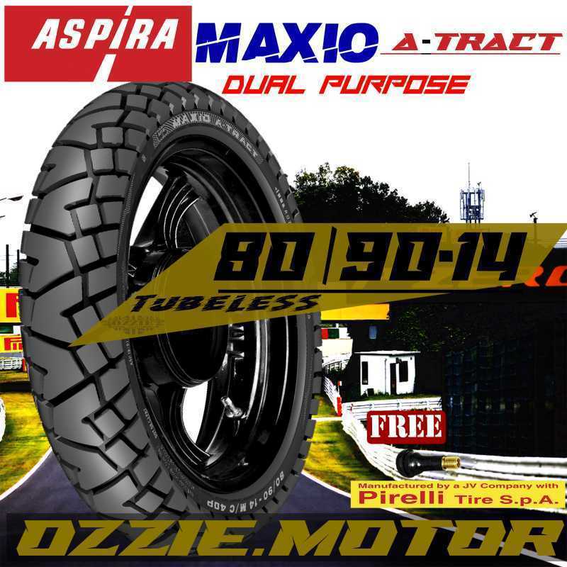 Jual IRC ASPIRA MAXIO A-TRACT Tipe 80/90 - 14 TUBELESS MATIC for Vario/Beat/Scoopy/Spacy/Mio J ...