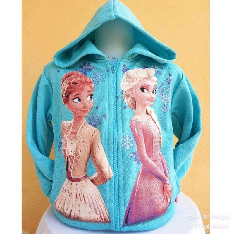 Promo Jaket Anak Frozen - Biru XL Diskon 5% di Seller Calista_Shope ...