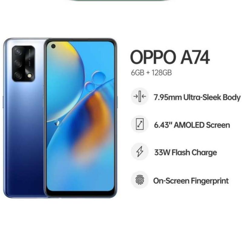 Jual Oppo A74 (cph2219) Snapdragon 662 128gb 6gb 48mp+16mp Android 11 ...
