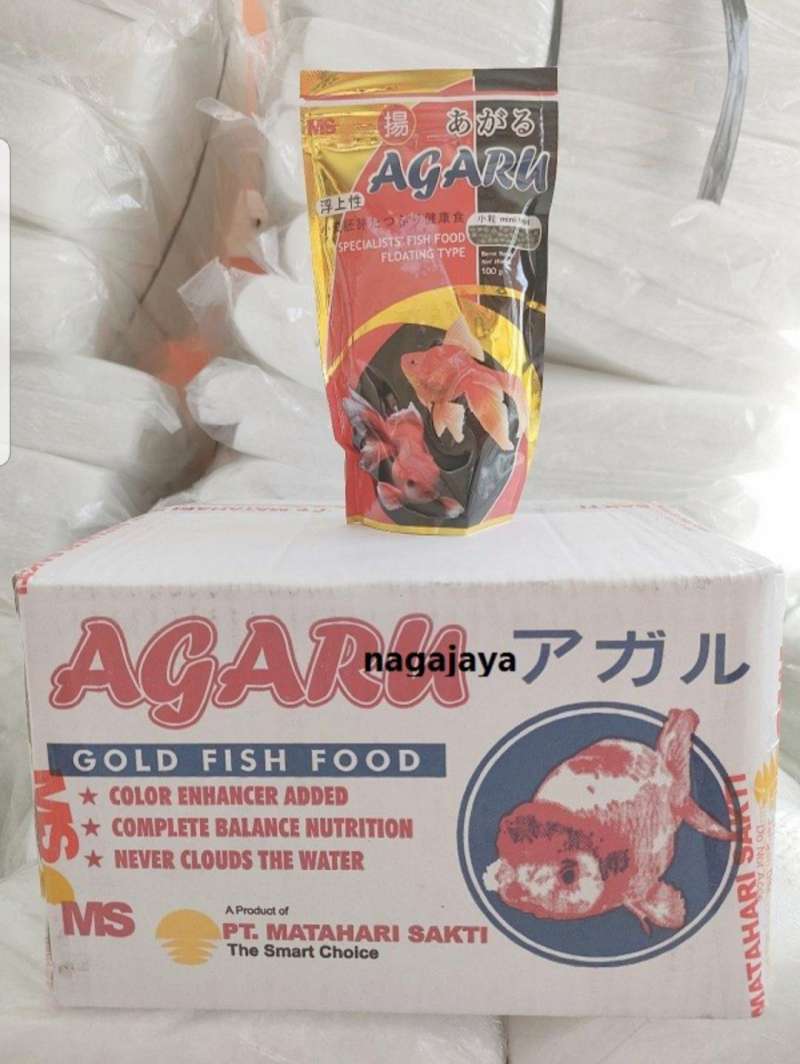 Promo pelet pakan ikan hias koki 1 DUS isi 25 pcs Agaru floating 100 gr ...