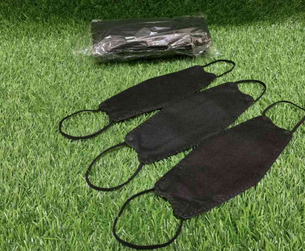 Promo MASKER KF94 KINGMASK WARNA HITAM MASKER 4 PLY 1 PACK 20 PCS NO ...