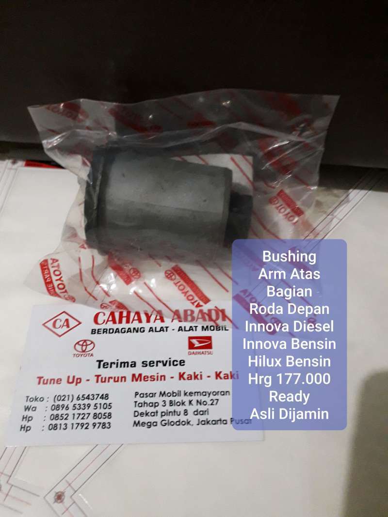 Jual Bushing Arm Atas Roda Depan. Innova,Hilux Vigo Sc. Kwalitas Barang ...