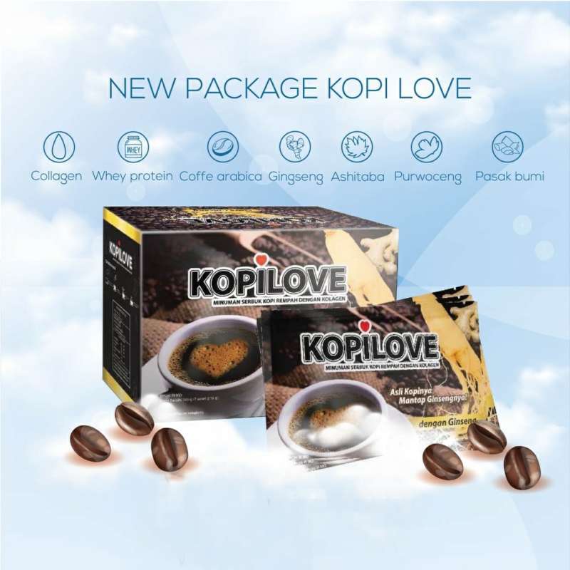 Promo KopiLove Kopi Rempah Kolagen - Kopi Love Herbal Kesehatan - Kopi ...