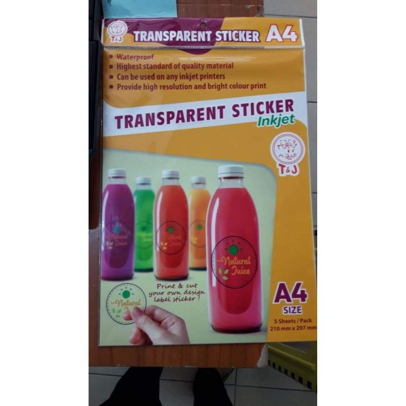 Jual Label Tom & Jerry / Sticker Transparant Ukuran A4 Di Seller ...