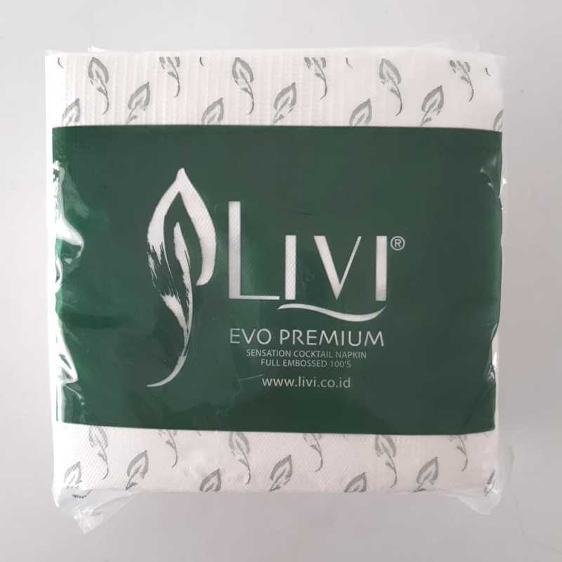 Jual Tissue LIVI EVO Sensation Premium Cocktail Napkin Embossed 100s di ...