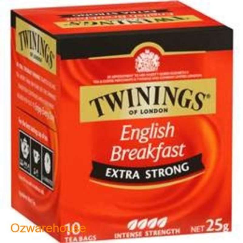 Jual Twinings Extra Strong English Breakfast Tea Bags 10 pack di Seller ...
