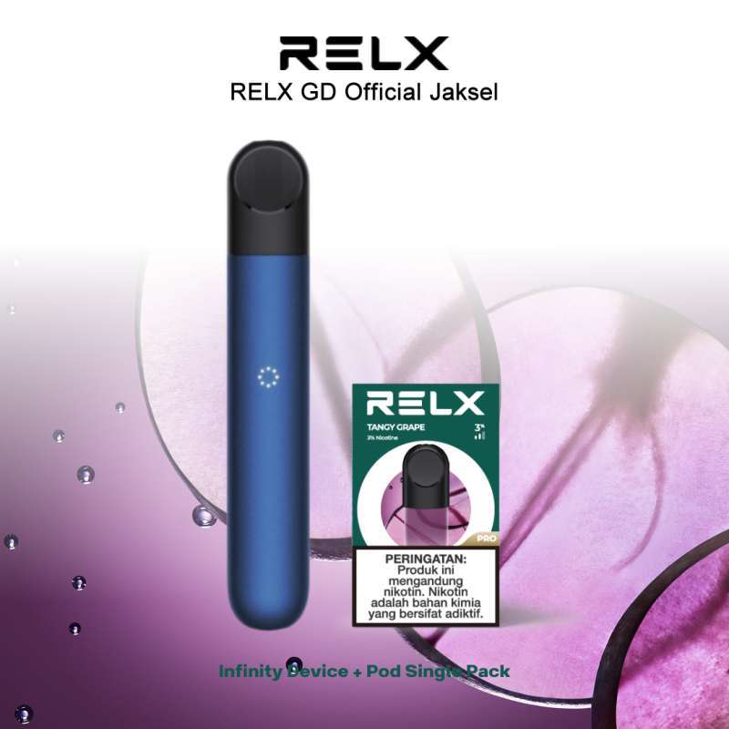 Promo RELX Bundling Infinity Device Deep Blue - - Tangy Purple Diskon ...