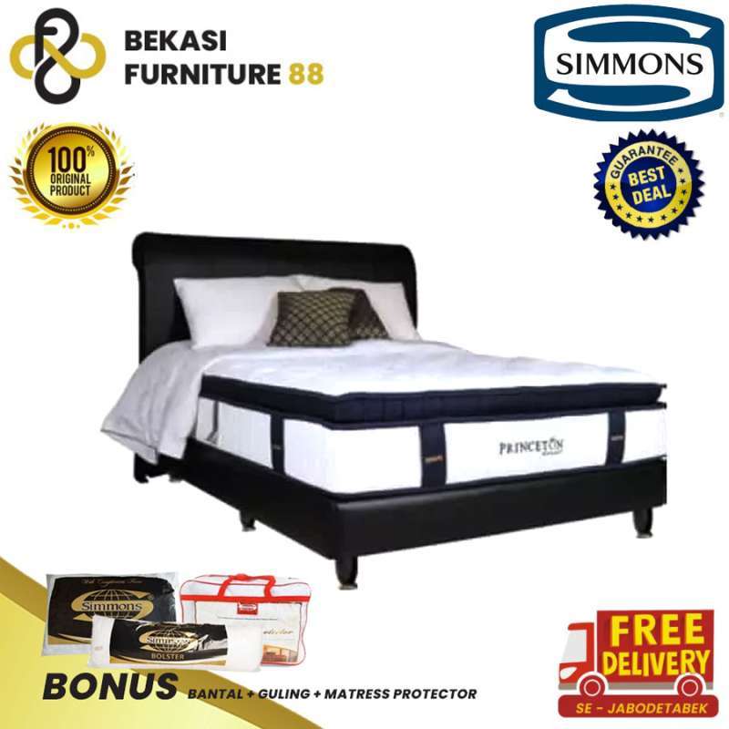 Jual FULL SET Kasur SIMMONS Springbed DeepSleep Series Princeton di ...