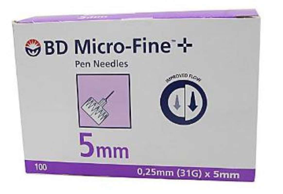 Jual Bd Micro-fine Pen Needles - Jarum Suntik Insulin 5-mm (100 Pcs) Di ...