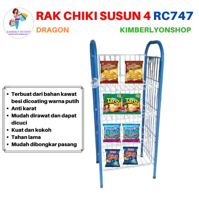 Promo Rak Chiki Snack Rak Display Serbaguna Susun 4 Dragon Diskon 9% Di ...