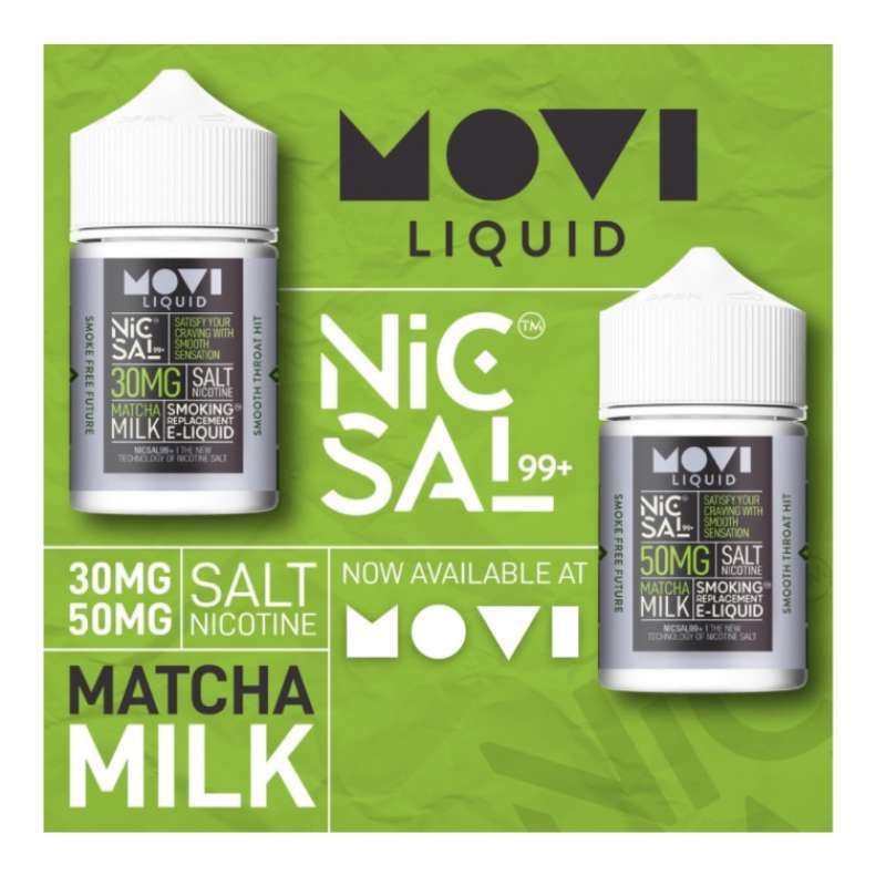 Jual MOVI LIQUID NICSAL 99+ MATCHA MILK SALT NIC di Seller MOVI - Kota ...