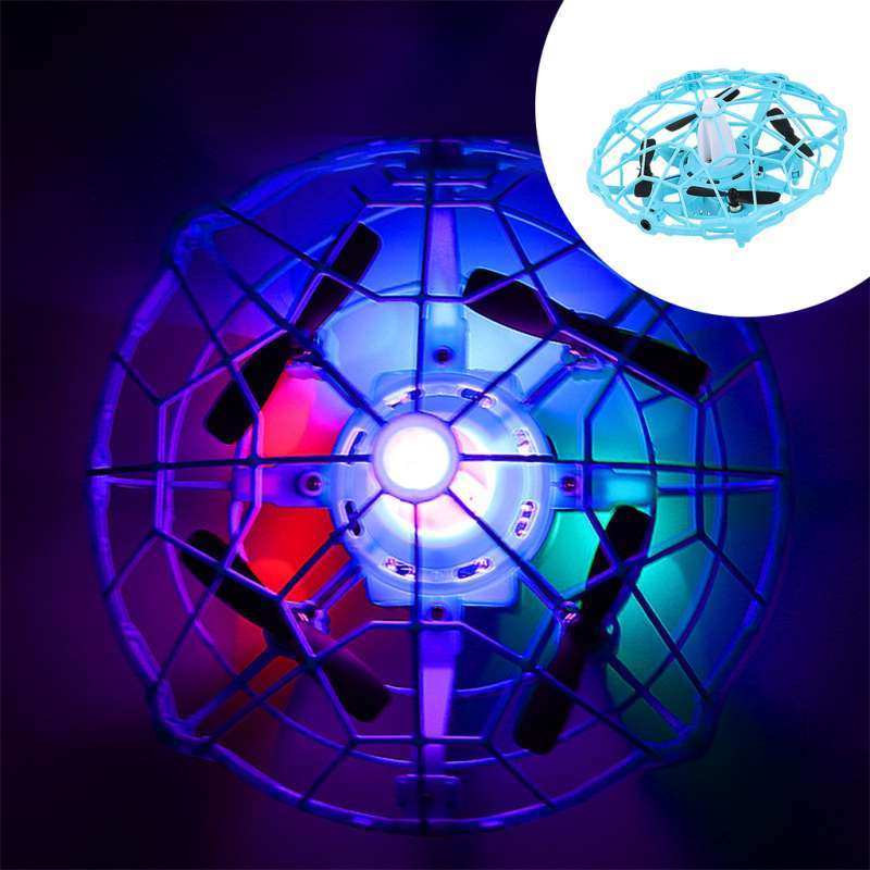 Promo Smart UFO Aircraft for Kids Flying Toys RC Hand Control Blue ...