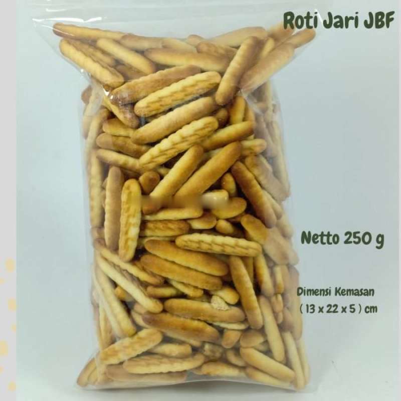 Jual Roti Biskuit Kering Stik Jari Bulan Sabit Mete JBF Manis Gurih 250 ...