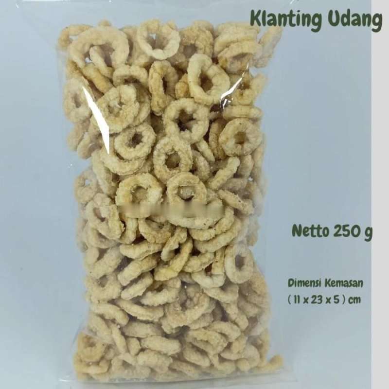 Jual Kelanting Klanting Udang Renyah Original Gurih Asin 250 g Cemilan ...