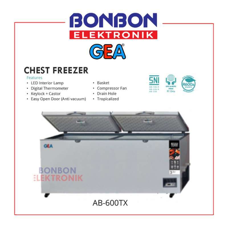 Jual GEA Chest Freezer AB-600TX / AB 600 TX 607L di Seller Bonbon ...