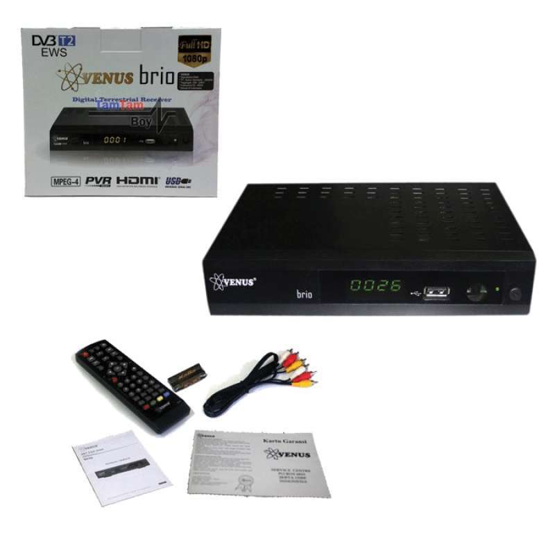 Jual Receiver Tv Digital Venus Brio Set Top Box DVB-T2 Full HD di ...
