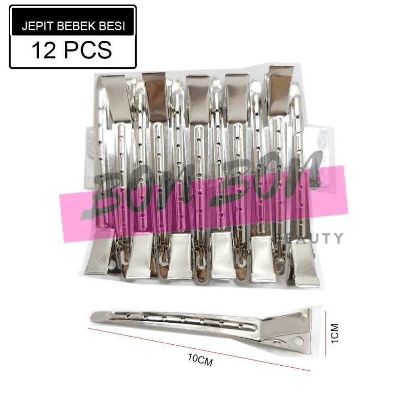 Jual Jepit Rambut Salon Stainless (chrome) Isi 12 Pcs - Bbb Di Seller ...