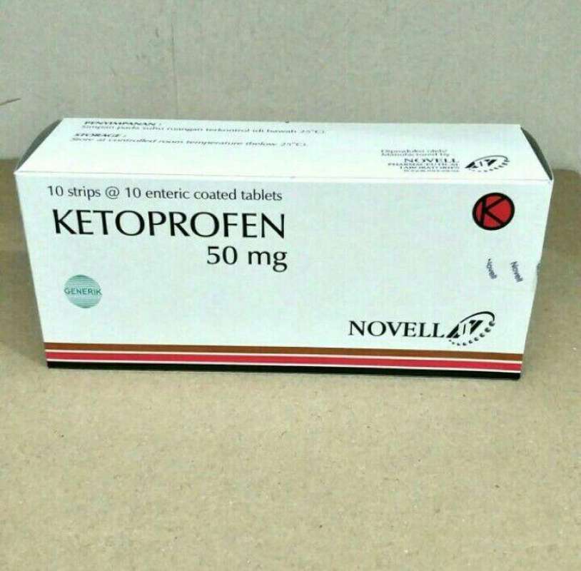 Jual Ketoprofen 50mg [ 10 Tab/Strip], GENERIC BRANDED SESUAI DENGAN ...