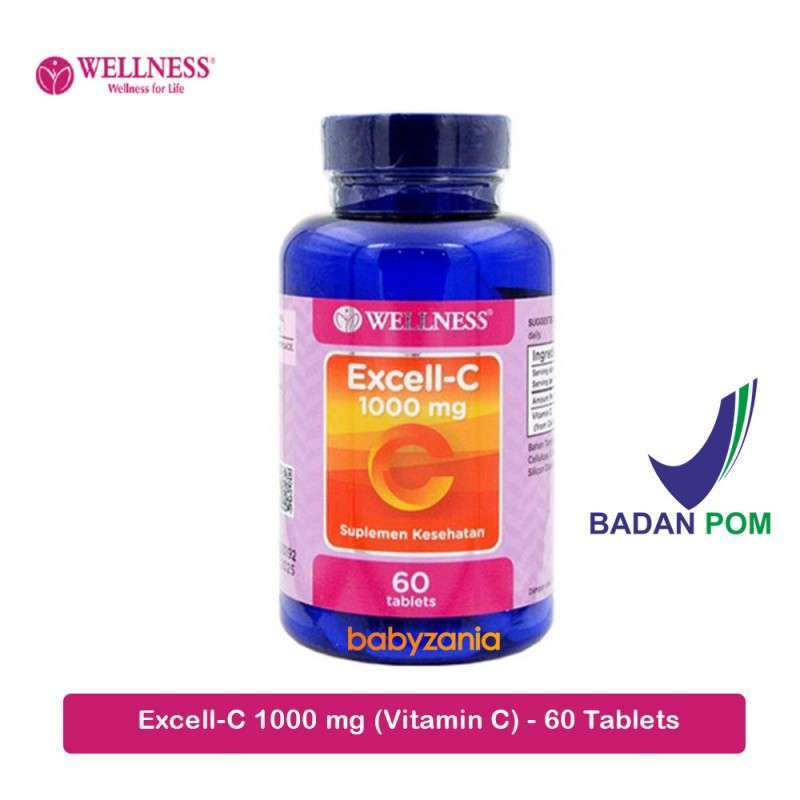 Jual Wellness Excell C 1000 mg Suplemen Vitamin C - 60 Tablets di ...