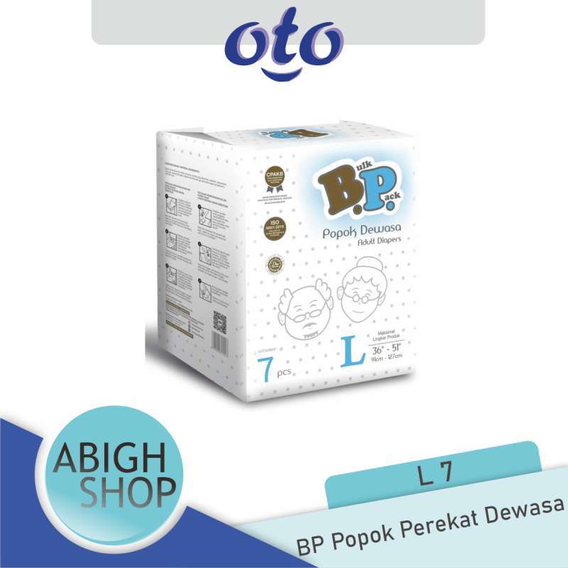 Promo Bp Adult Diapers Popok Dewasa Perekat L7 Diskon 23% di Seller ...