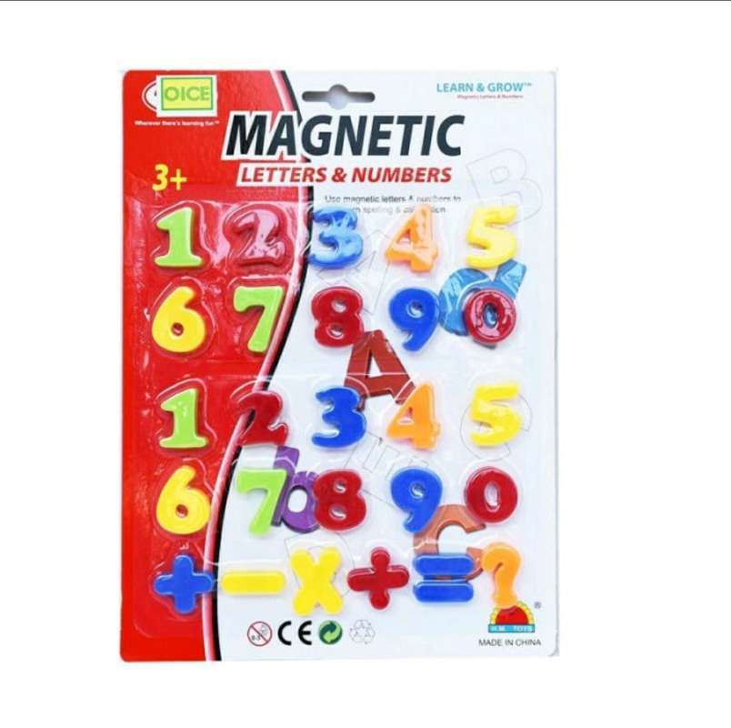 Jual Magnetic letter & number / HURUF magnetic dan Angka magnetic ...