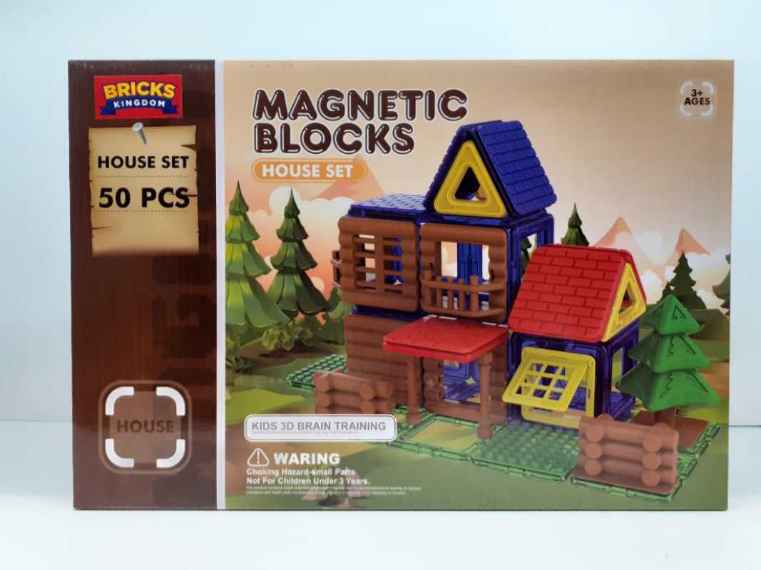 Jual BRICKS KINGDOM MAGNETIC BLOCK BOYS HOUSE 81 PCS di Seller Toys Kingdom Official Store ...