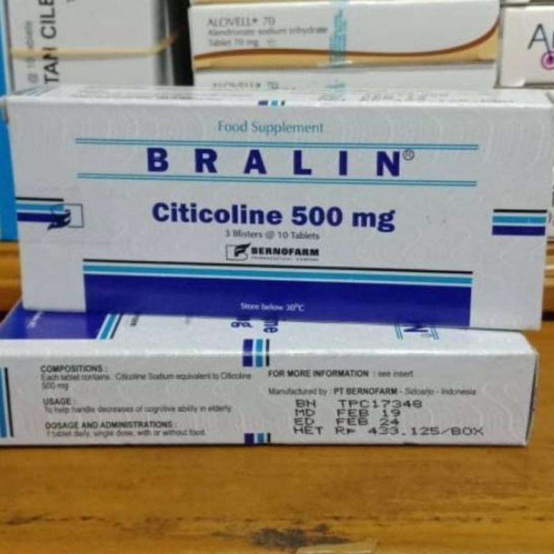 Jual Original Bralin,,500mg,,box,,@30,,,citicolin,,,citicoline ...