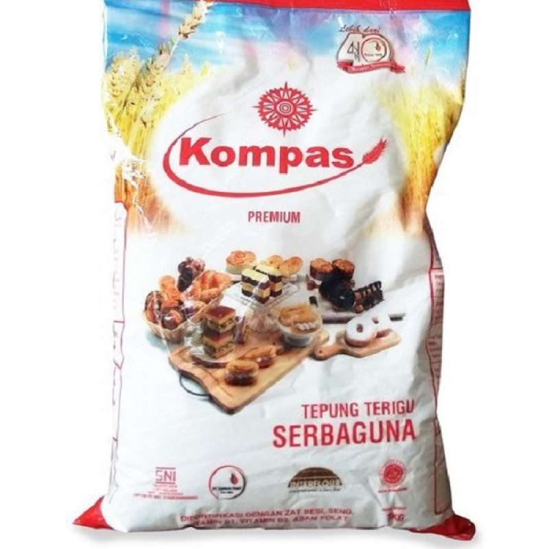 Jual Tepung Terigu Kompas 1kg Interflour Di Seller Enka Online - Tompo ...