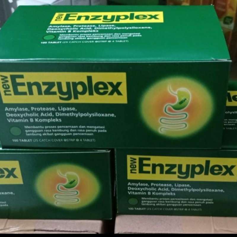 Jual Original New Enzyplex Box isi 25 strip x 4 tablet, Enzym ...