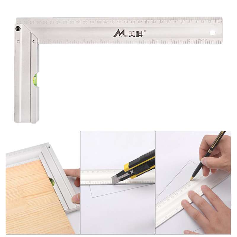 Jual Right Angle Ruler Combination Set Square Stainless Steel Ruler ...