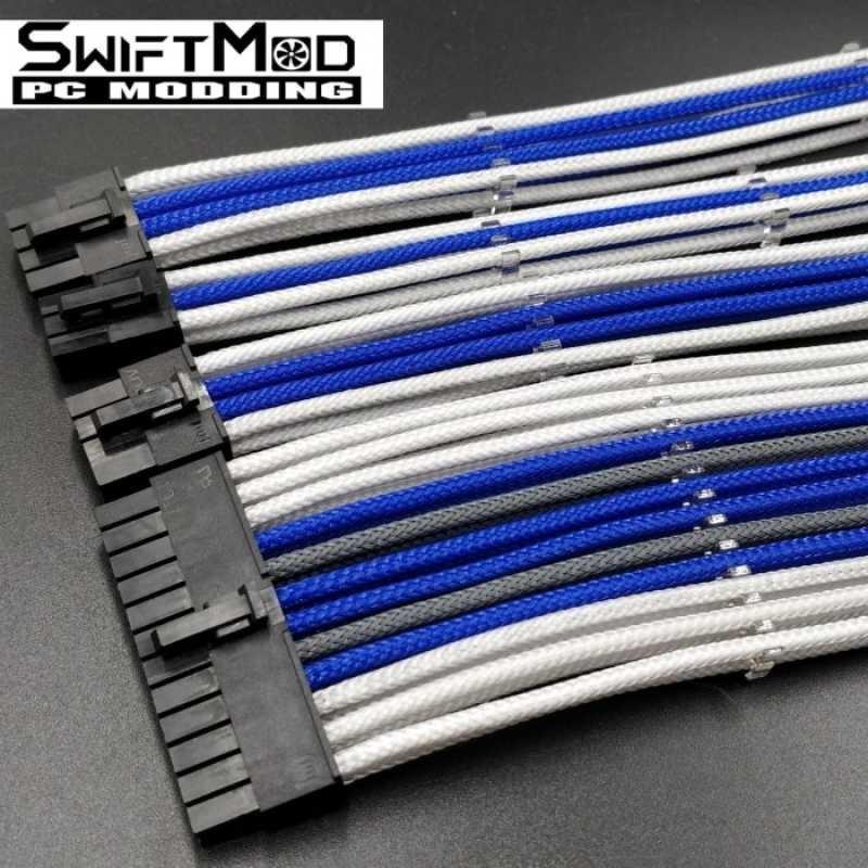 Jual Paket SLEEVED CABLE 24 pin 8 pin vga 6 pin vga 8 pin cpu di Seller ...