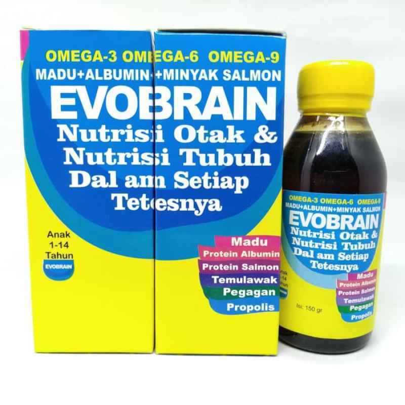 Jual Al-khodry Evobrain Madu Albumin Minyak Ikan Salmon Omega Multivitamin [3 6 9] Di Seller ...